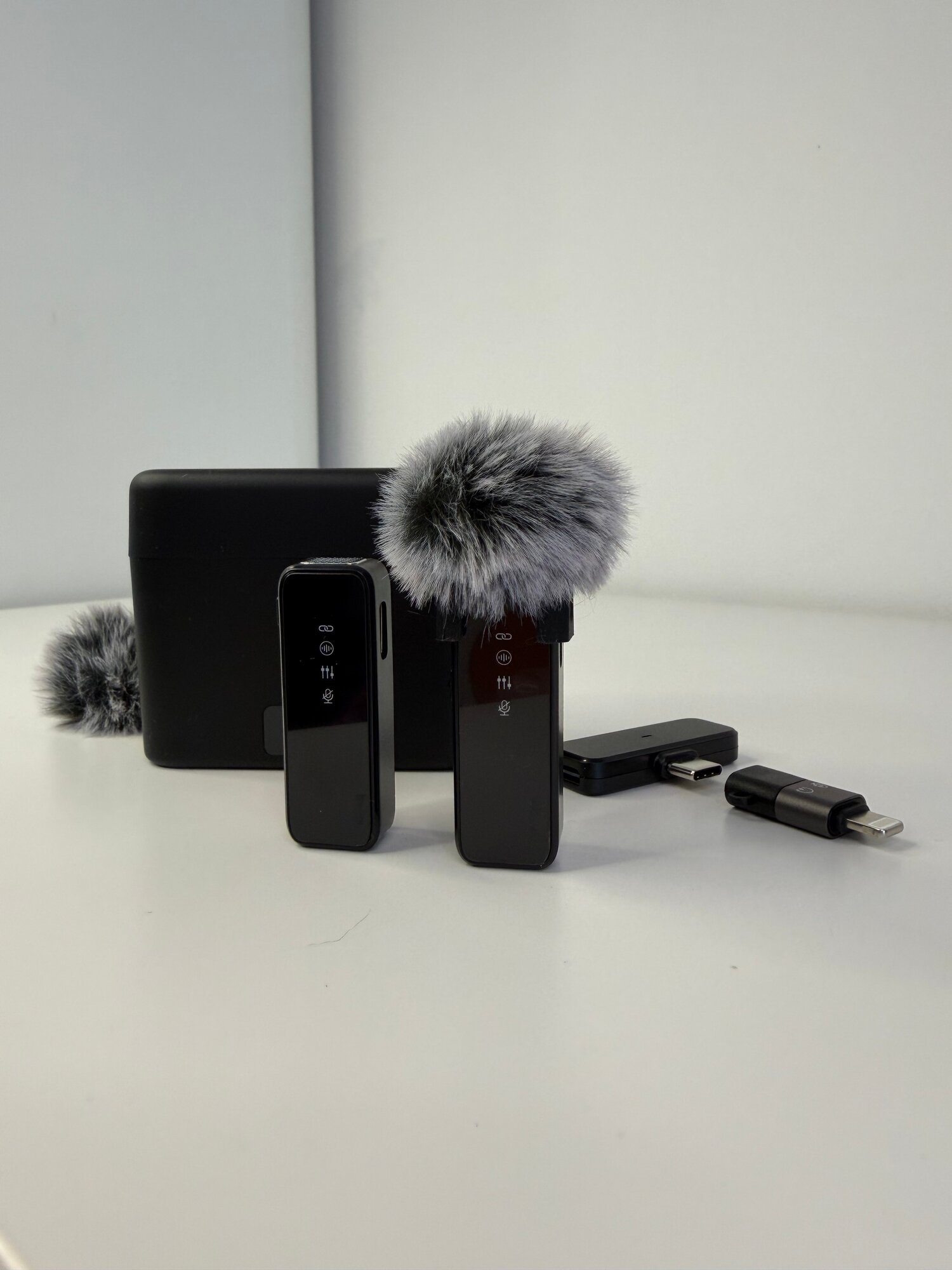 Микрофон петличный, беспроводной с шумоподавлением, петличка, для мобильного телефона, 2шт