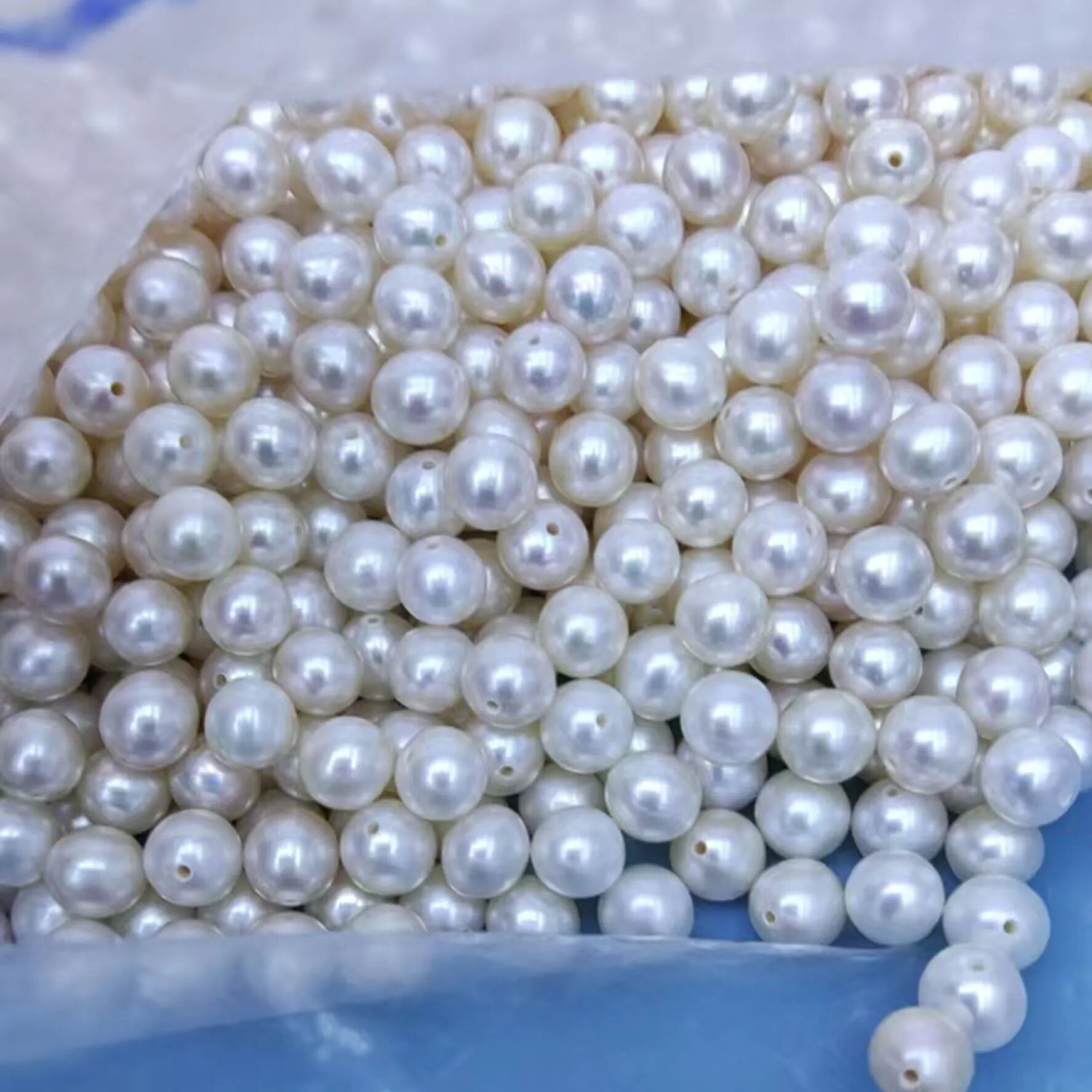 2 шт./лот 6 мм AA круглый 100% натуральный пресноводный свободный жемчуг с полуотверстием