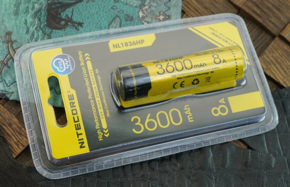 Мощный аккумулятор Nitecore NL1835HP 18650 3.7v 3600mA