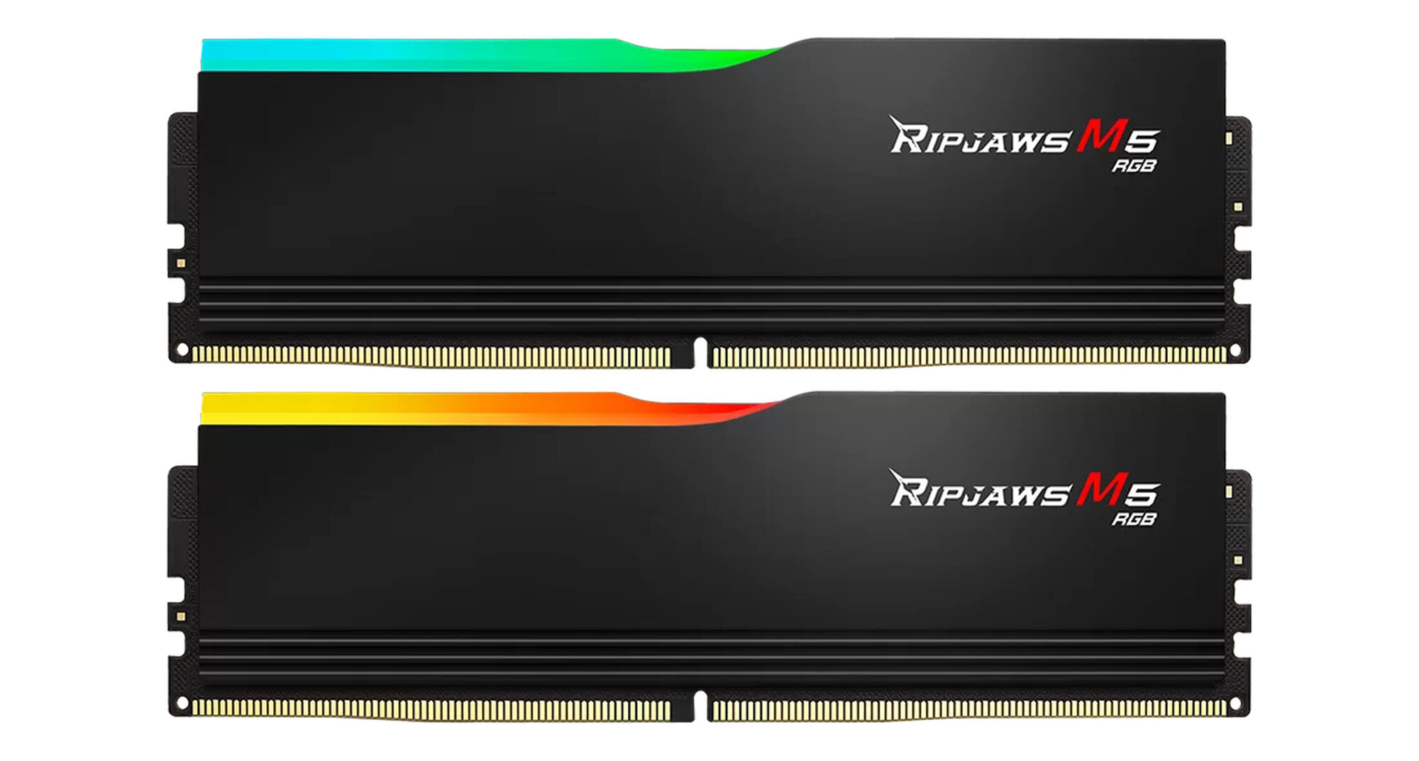 Модуль памяти DIMM DDR5 64Gb, 6000Mhz, 2x32Gb, G.Skill Ripjaws M5 RGB Black (F5-6000J3238G32GX2-RM5RK)