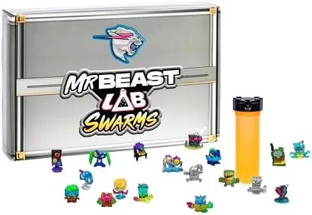 Фигурка MrBeast Lab Swarms, коллекционная, 18 фигурок, для мальчиков, бирюзовая