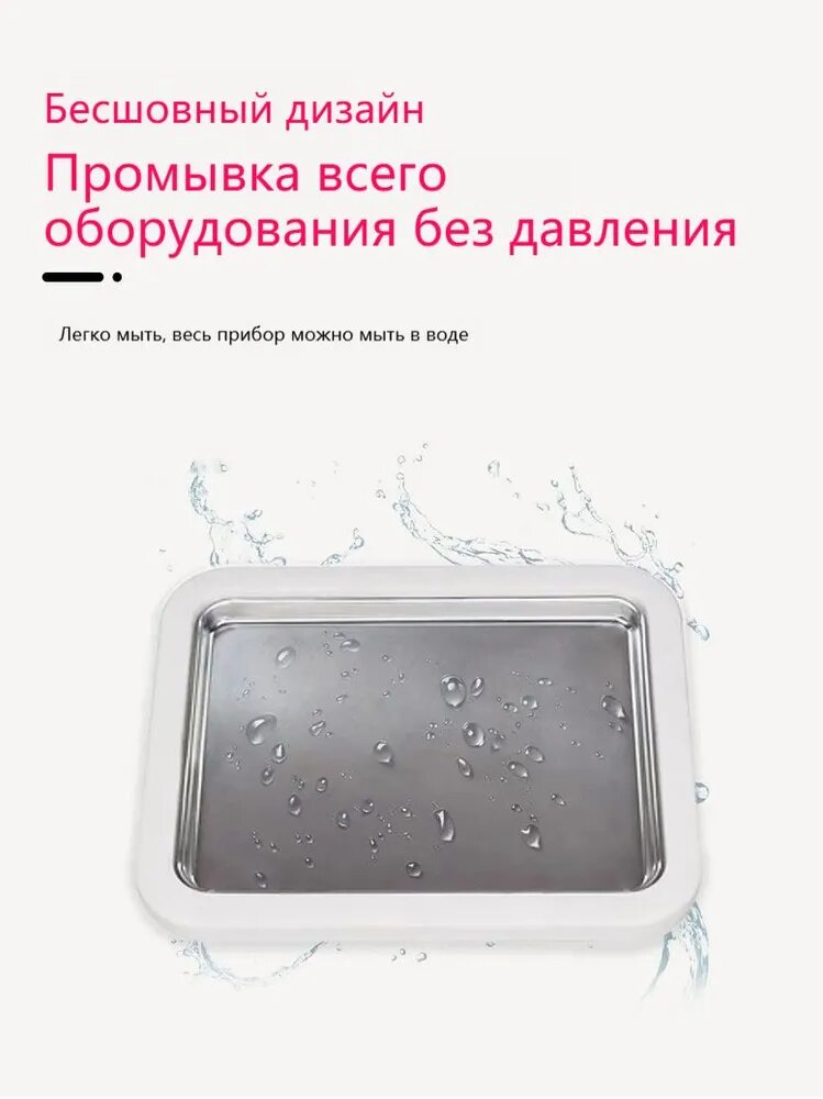 Мини-мороженица для дома в виде розового щенка - готовит мороженое, йогурт и сорбет, металл — фото 1