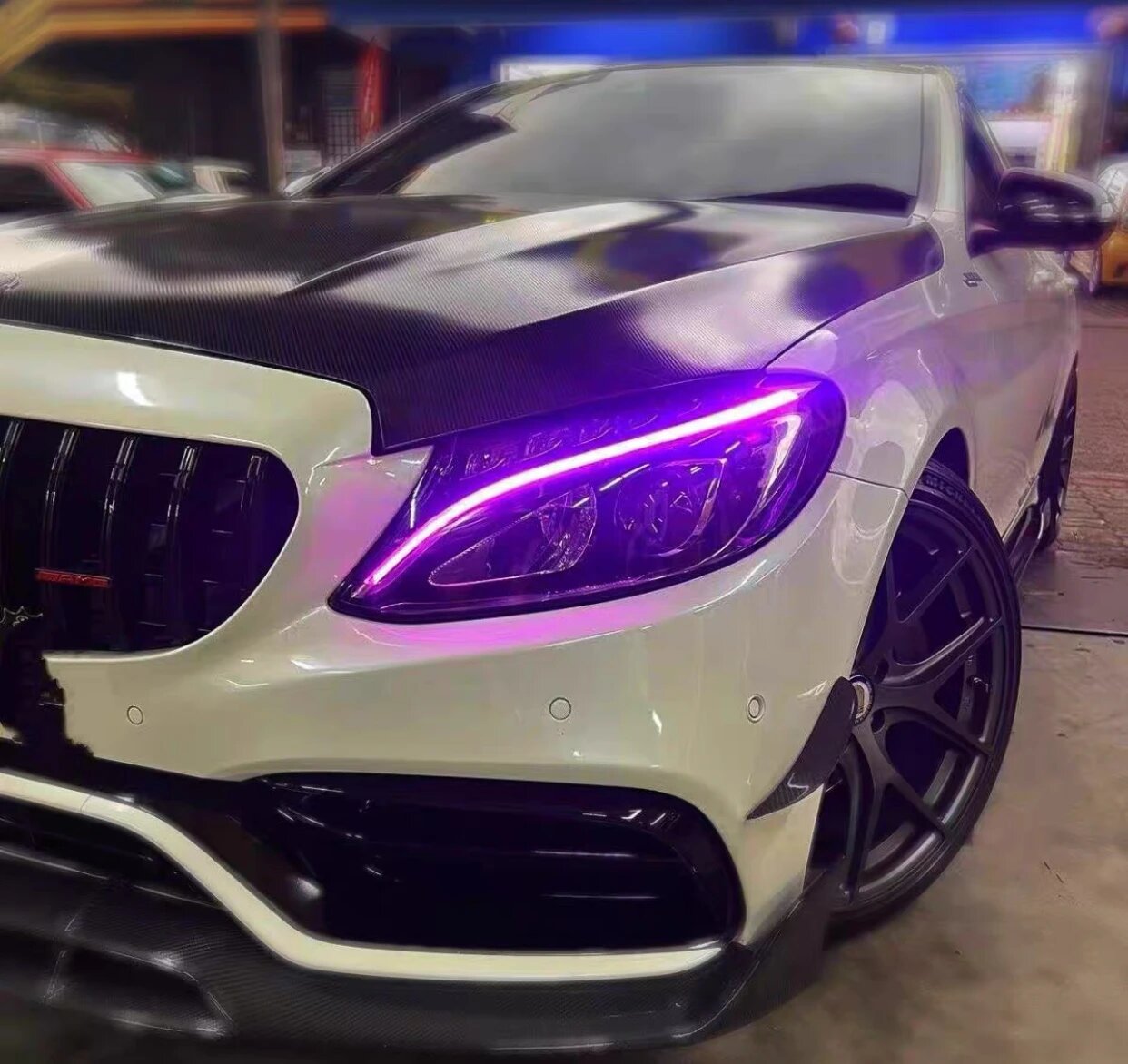 Светодиодная плата Angel Eyes Purple для Mercedes W205 C-Class
