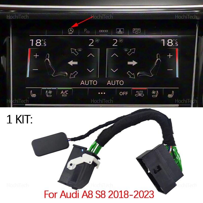 Для Audi A8 S8 D5 4N 2018 2019 2020 2021 2022 2023 Автоматический запуск, остановка двигателя, система выключения, датчик управления, штекерный кабель
