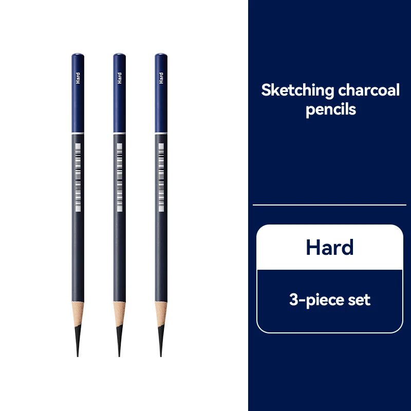 Набор угольных карандашей для скетчинга Faber-Castell, 3 шт, Hard
