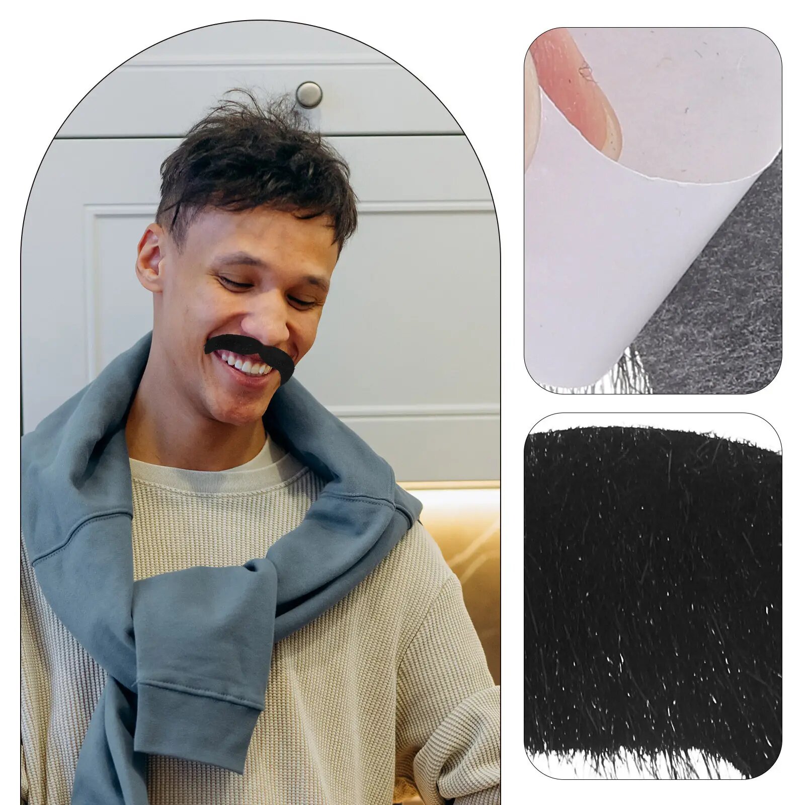 Реалистичные накладные усы для мужчин