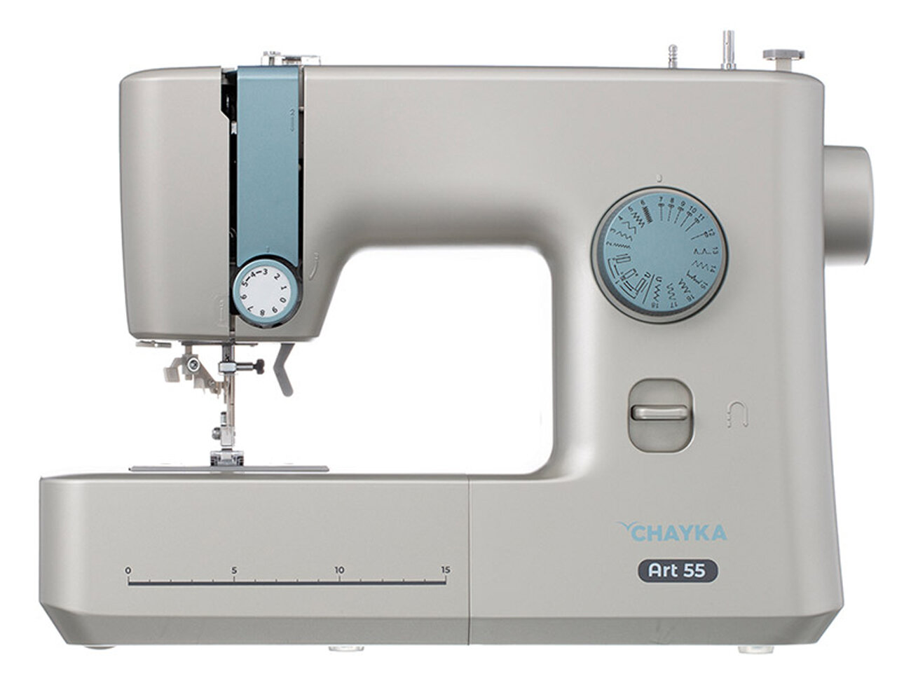 Швейная машина Chayka "Art55", ротационный челнок, 18 операций, в комплекте мягкий чехол