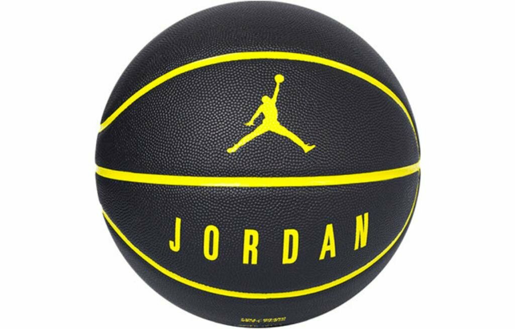 Баскетбольные кроссовки мужские Jordan 7205343 черные желтые, Size 7, PU, тренировочные
