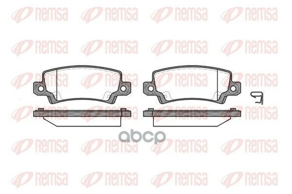 874 02 ***! колодки дисковые з Toyota Corolla 1.4i/1.6/2.0D 01> диск 15'/Verso 1.8WTi/2.0D 02> Remsa арт. 087402