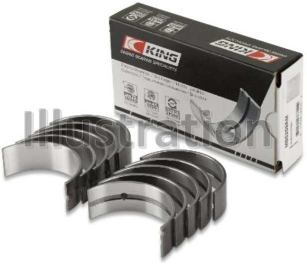 Комплект вкладышей коренных KING MB5592AM0.25 Ford Escort, Mondeo, Sierra 1.8d, Td 88-> Rta, C, F, Rfa, D, S, Bhda +0.25