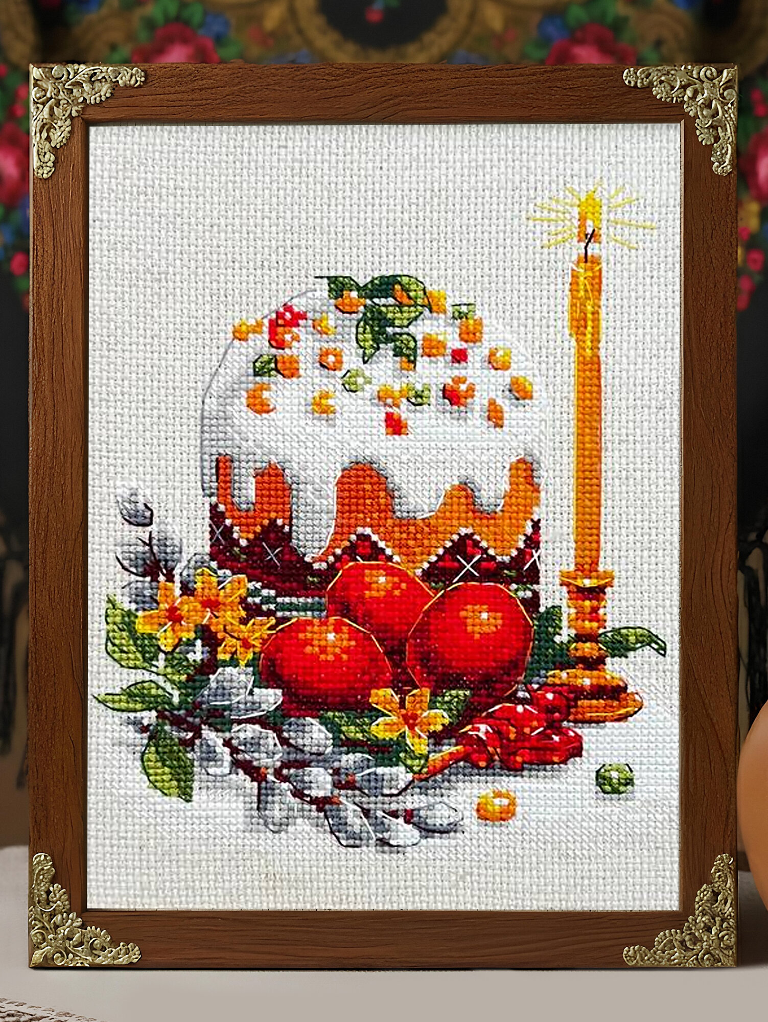 Набор для вышивания крестом Риолис "Русская Пасха", 18*21 см, 2341