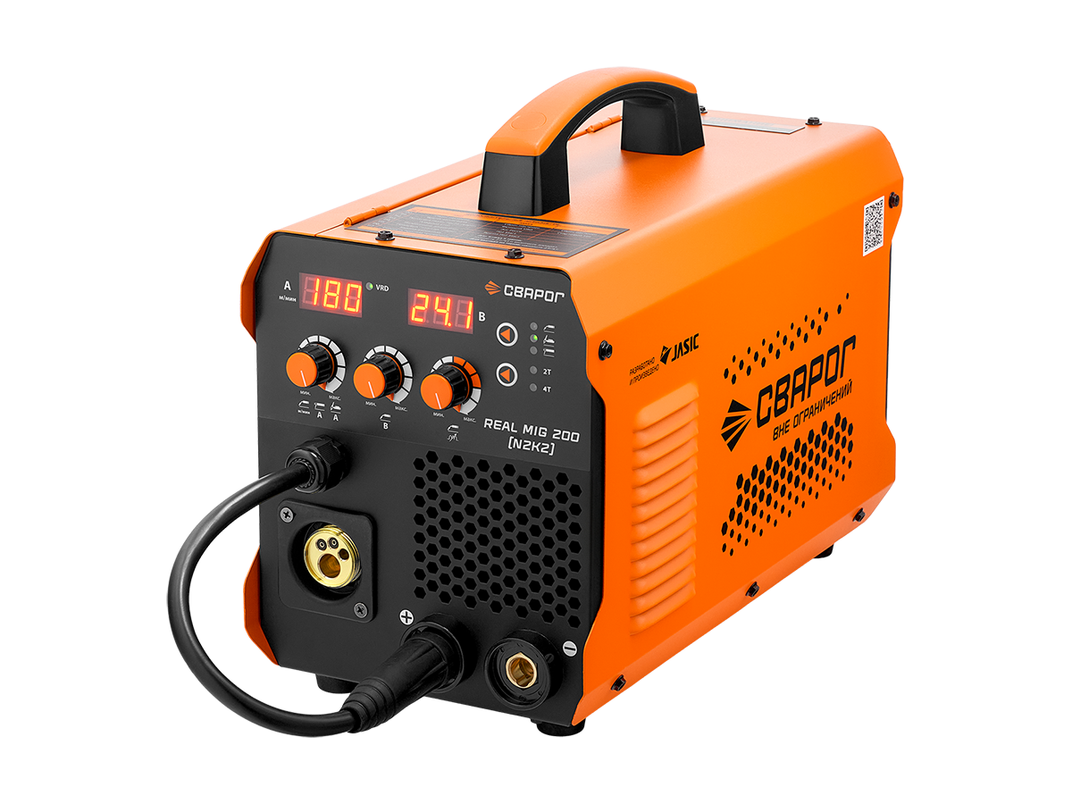 Инверторный сварочный полуавтомат Сварог REAL MIG 200 (N2K2) диаметром 0,6 / 0,8 / 1,0 мм