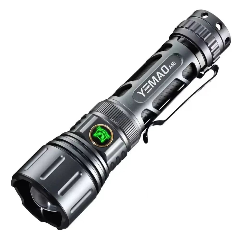 Фонарь YEMAO High-Power YM-A70, серый, 5000 mAh, До 700 м, IPX4