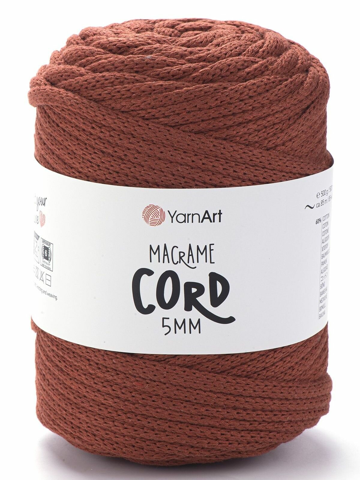 Ярнарт Пряжа Макраме корд 5мм (Macrame Cord 5mm)