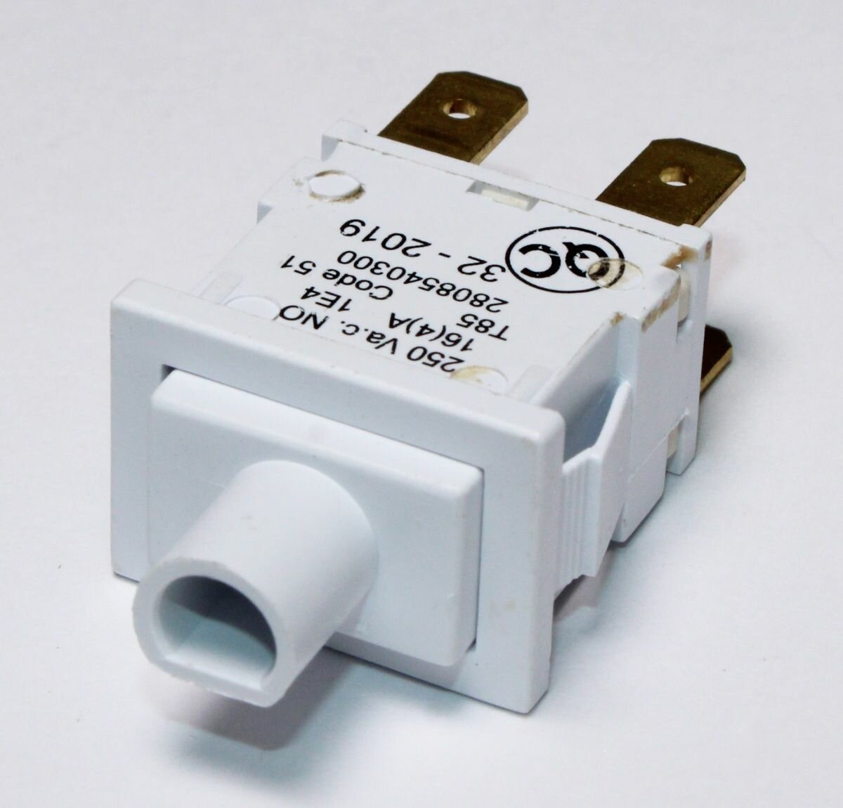 Кнопка сетевая СМА Beko 4 контакта 250V с подсветкой SWT200AC, SWT203AC, SWT206AC, b2808540100, b280