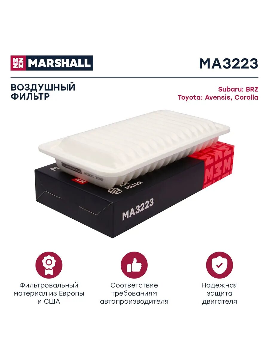 Фильтр воздушный TOYOTA COROLLA IX (E120), X (E140) 00-, GEE