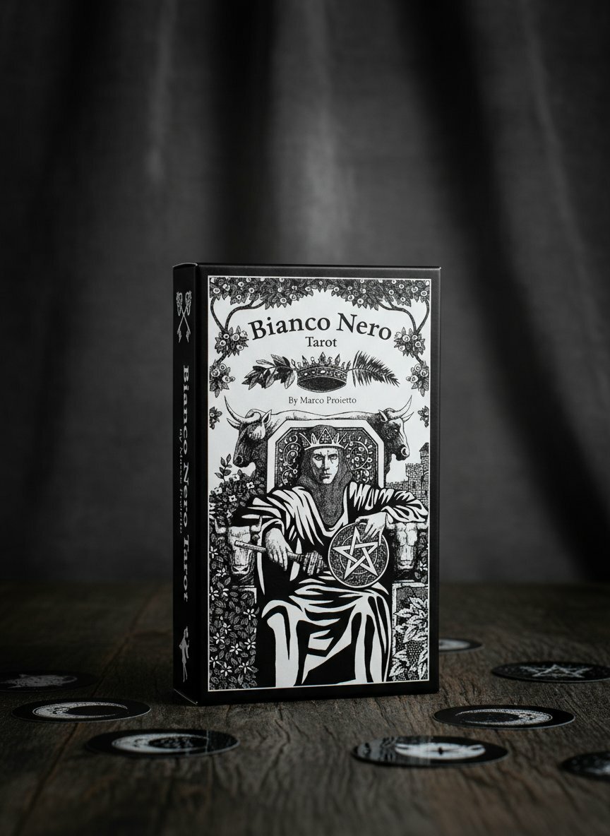 Карты Таро "Bianco Nero Tarot" US Games / Чёрно-Белое Таро 65545