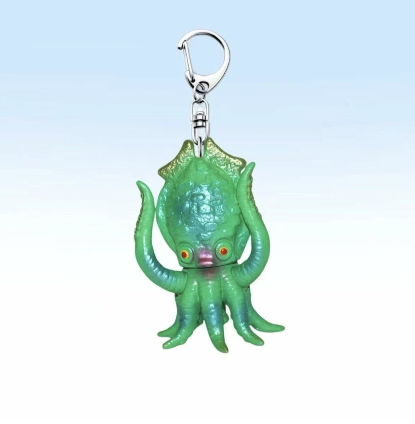 Брелок Абстрактная Некрасивость — акриловый, причудливый дизайн, для рюкзака и ключей, Зеленый осьминог 1шт.