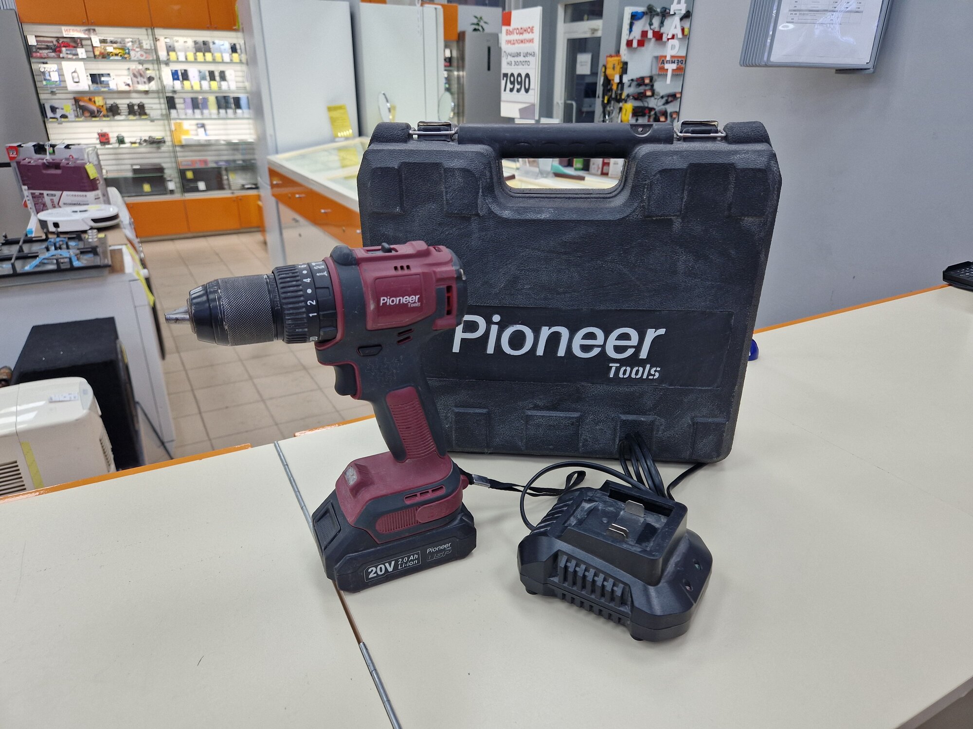 Дрель-шуруповерт аккумуляторная Pioneer CD-M2011C USP Б\У уценка