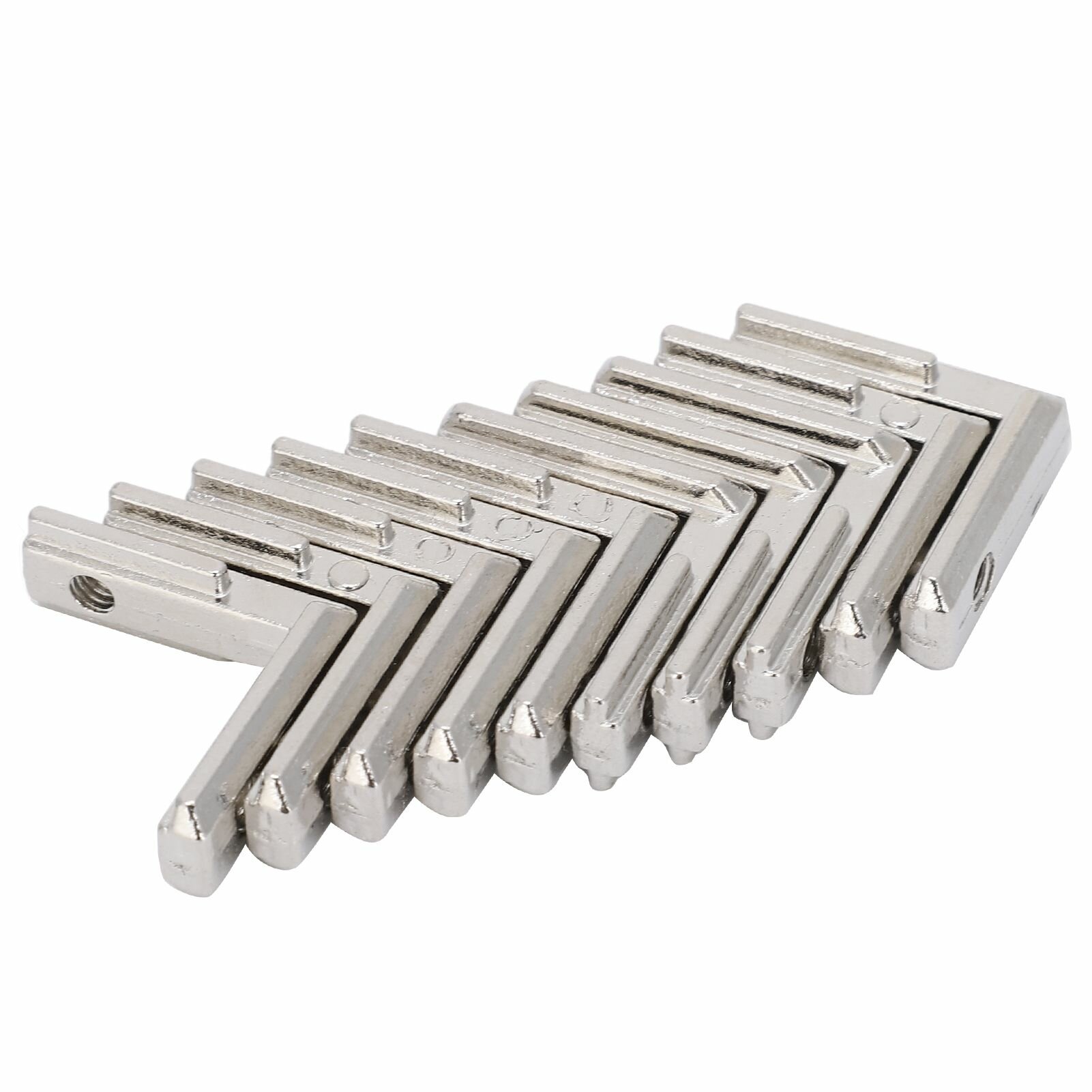 Risegun, 10 шт угловых кронштейнов, алюминий, L-образный, EU-2020