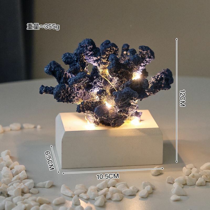 Стеклянные украшения для аквариума, разноцветные кораллы из смолы для оформления аквариума.