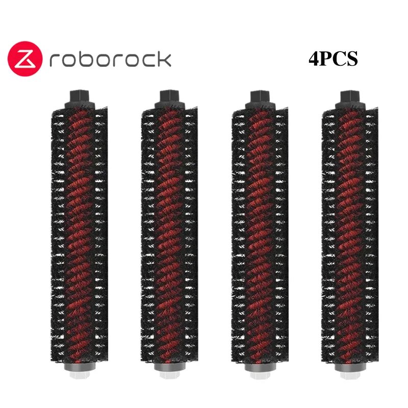 4шт. Щетки Roborock Saros 10/S9 MaxV Ultra, Черный/Шоколад