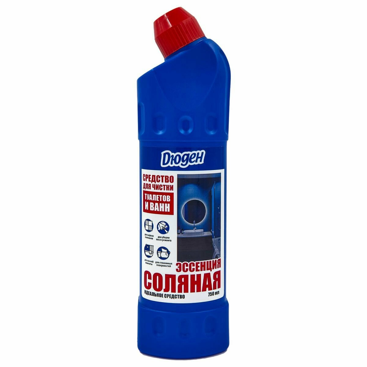 Дюден Соляная Эссенция 750мл Средство для чистки туалетов, ванн, кафеля