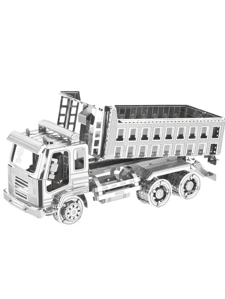 3D стереоскопическая головоломка из нержавеющей стали DIY Creative Model Самосвал