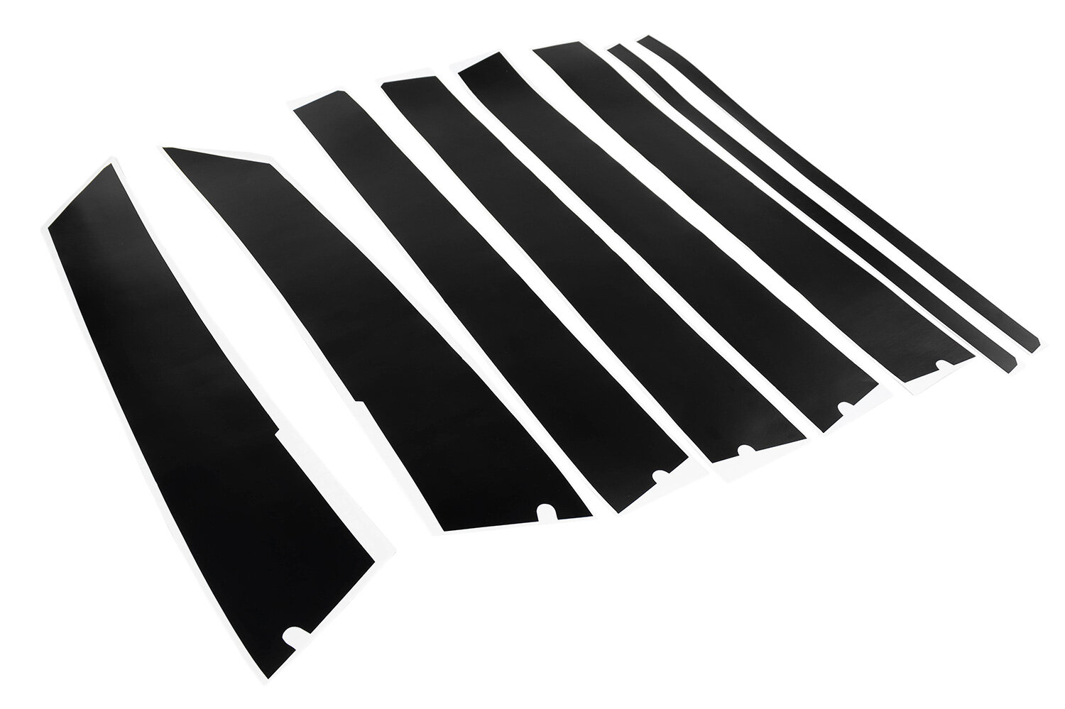 Накладки стоек дверей черные матовые на Лада Гранта, Гранта FL лифтбек