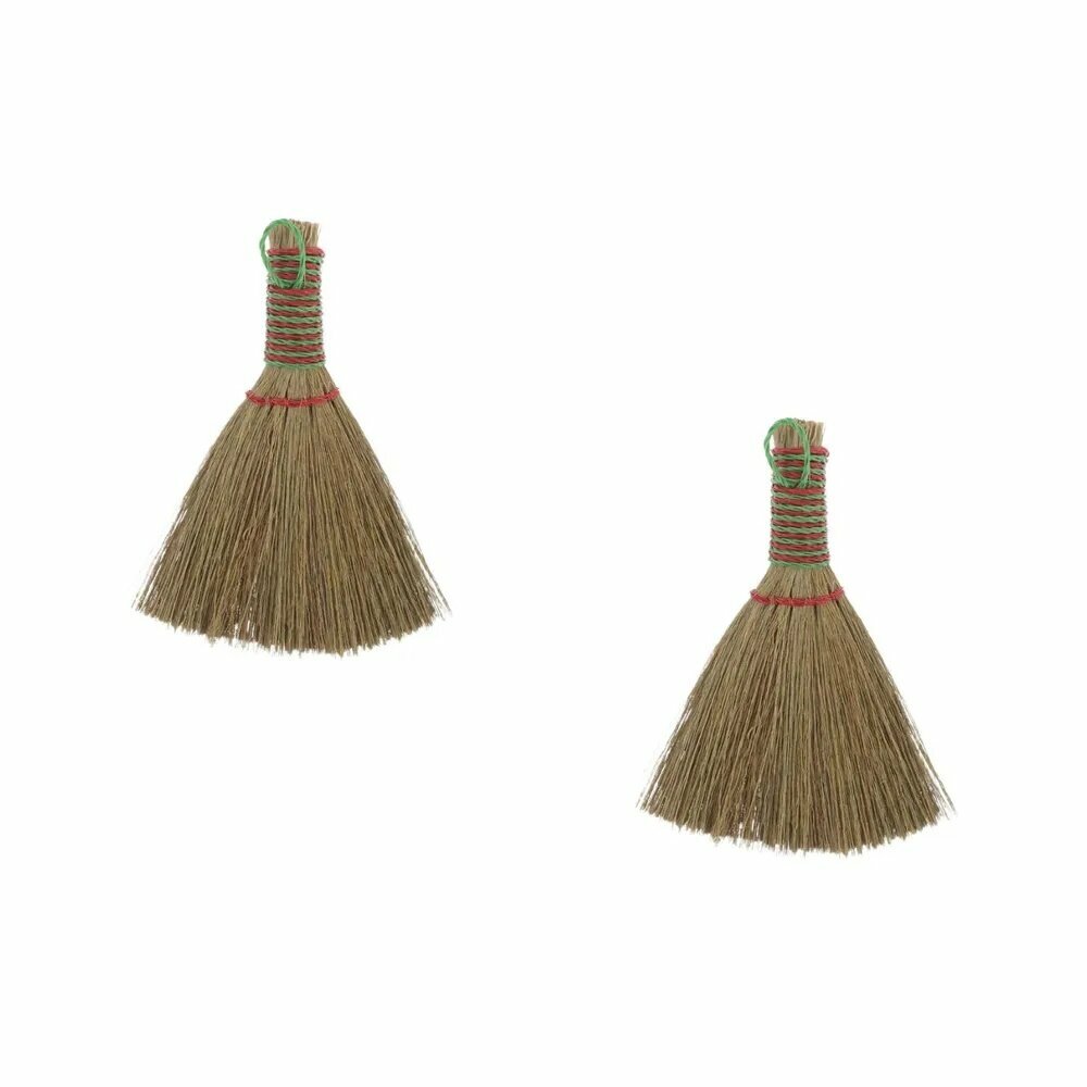 Комплект из 2 метёлок из плотной соломы для чистки мебели и полов в доме