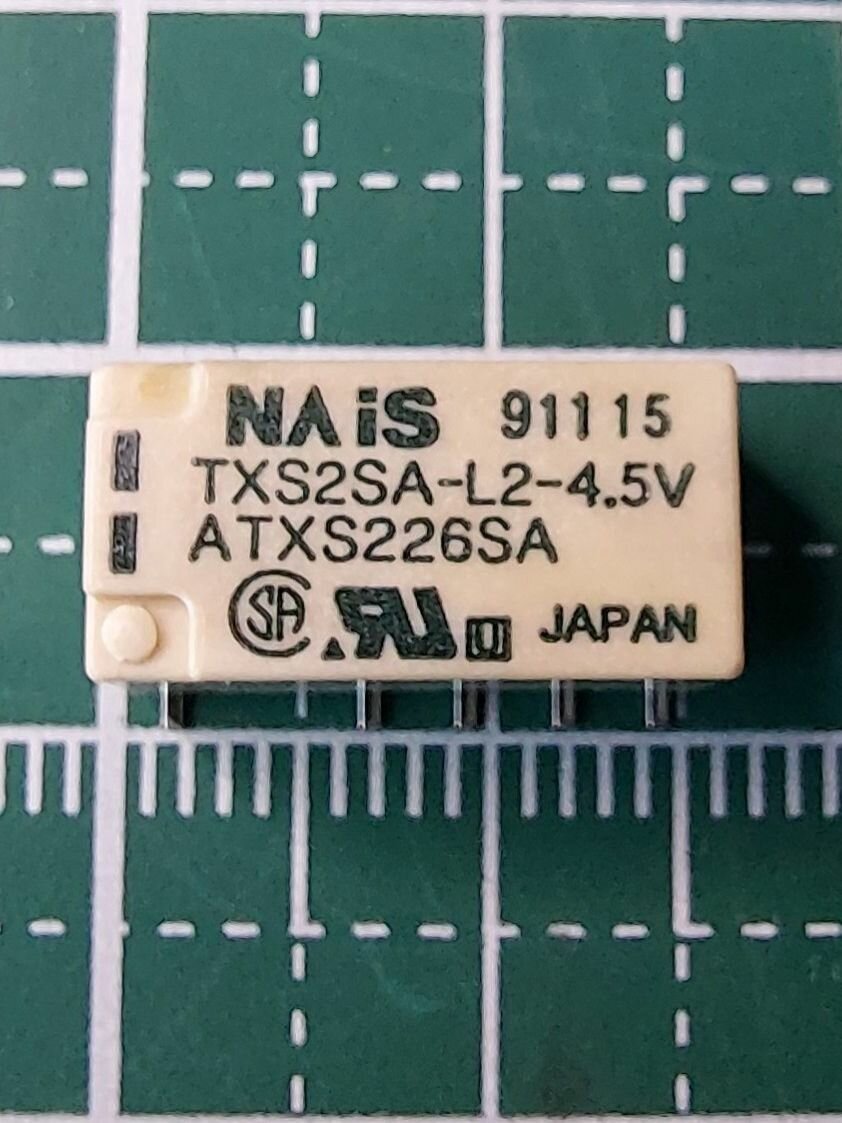 Реле Panasonic ATX/TXS2SA-L2-4.5V-X, Max Ток контакта:  1, А; Нагрузка при переключении:  110 , VDC-Max