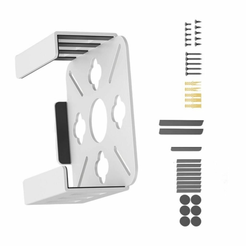 Крепление VESA для мини-компьютеров 2024 года из мягкой стали с системой охлаждения и экономией пространства, Белый