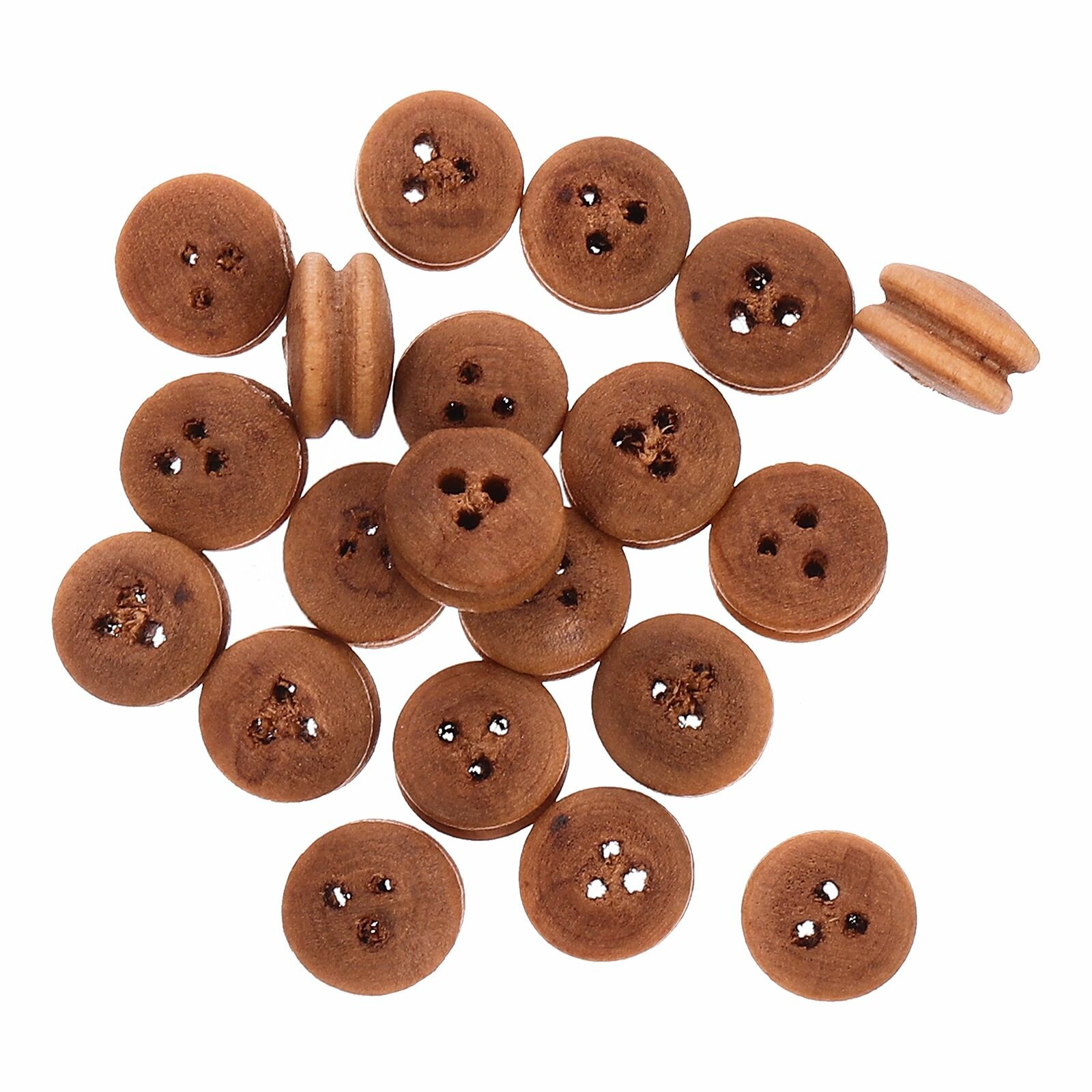 Набор маленьких деревянных шкивов 5 мм для создания моделей кораблей и декоративных изделий