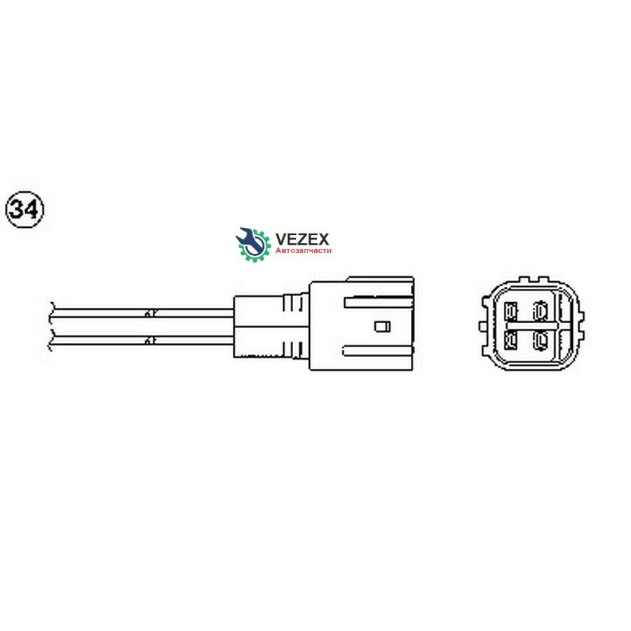NGK-NTK 1416 Датчик кислородный OZA518TY12
