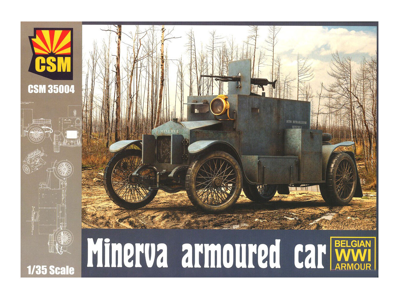 Бронеавтомобиль Minerva 1:35 CSM 35004