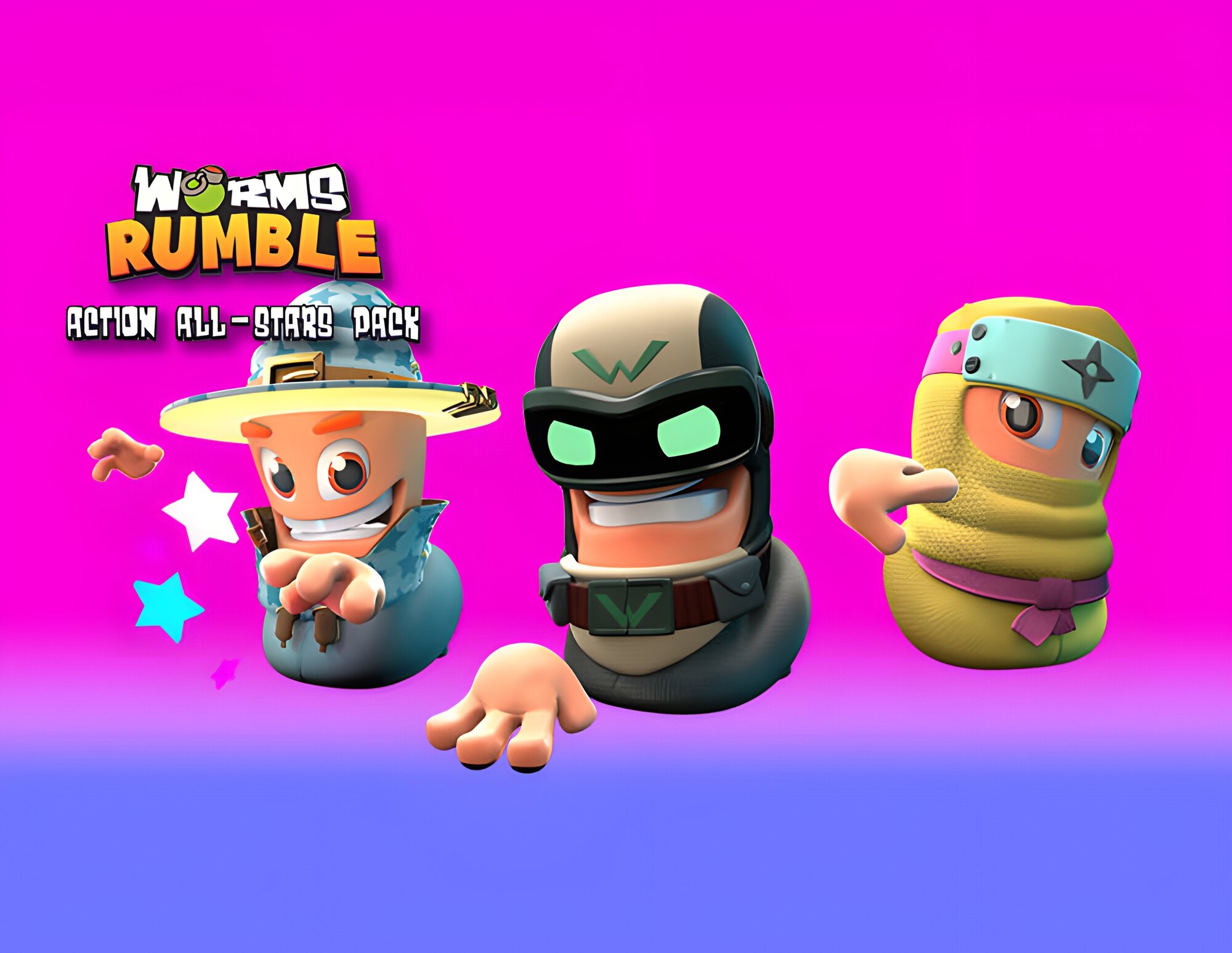 Worms Rumble - Action All-Stars Pack, Team 17 Software, цифровая версия, Steam (Для платформы PC)