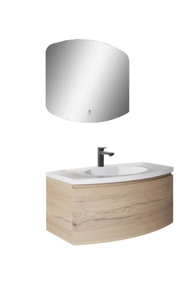 Мебель для ванной комнаты Itana Arko Y 90 подвесная, дуб мавелла голд