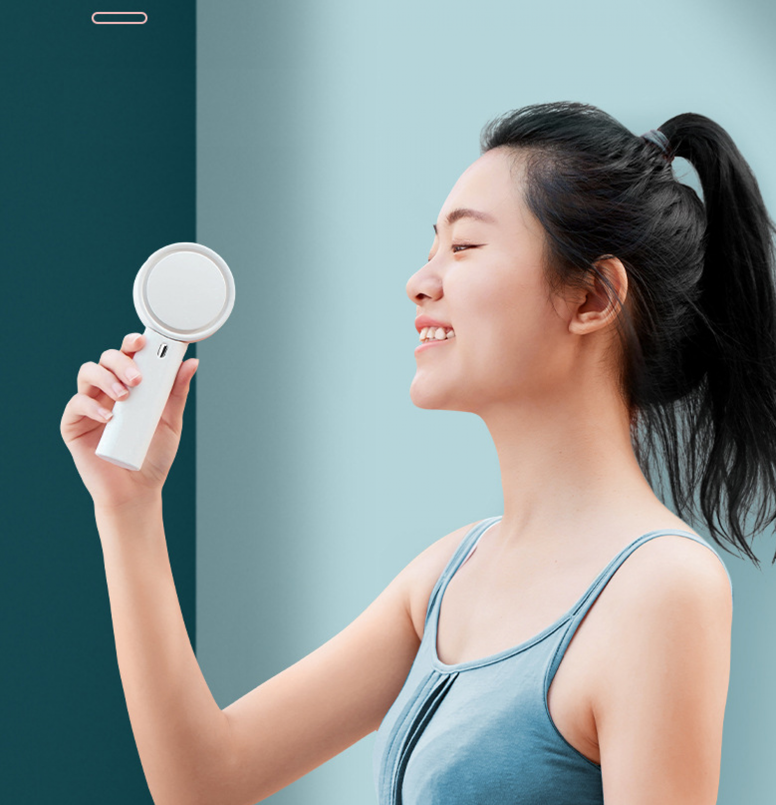 Мини-вентилятор MyPads портативный с мощным потоком воздуха и USB питанием