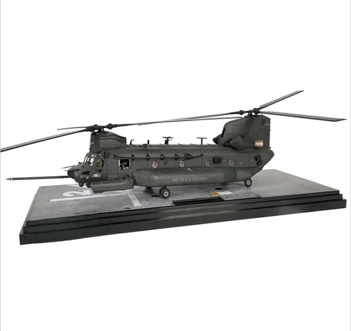 Готовая модель тяжёлого транспортного вертолёта Boeing MH-47G Chinook Forces Of Valor, 1:72, сплав и смола