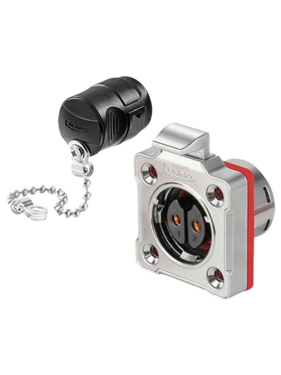 Разъем CNLINKO BD-20 2-пиновый, 2pin, мама, IP68/IPX9K, разъем, BD-20-J02SX-03-401A