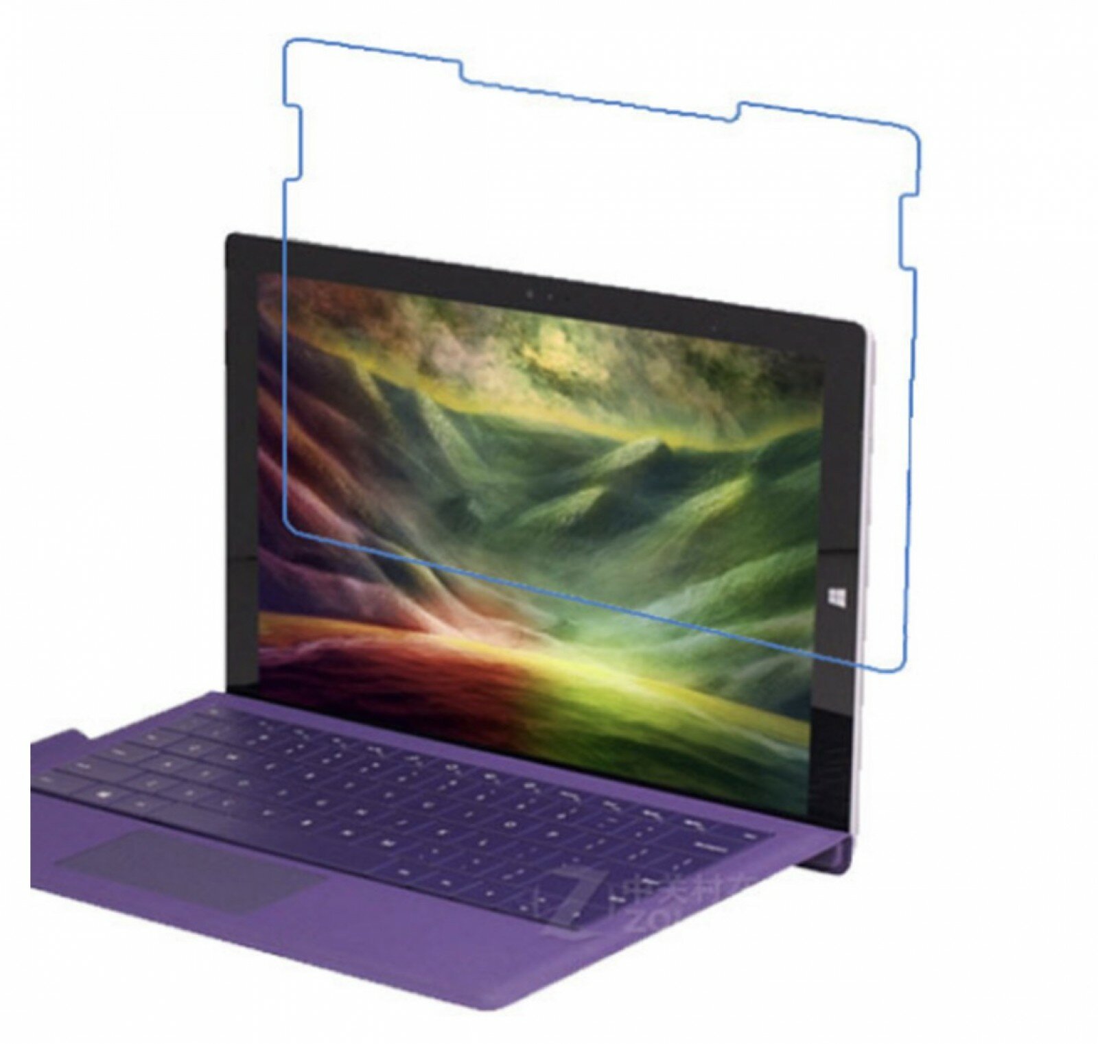 Защитная пленка MyPads для Microsoft Surface Pro 5 глянцевая с точными вырезами