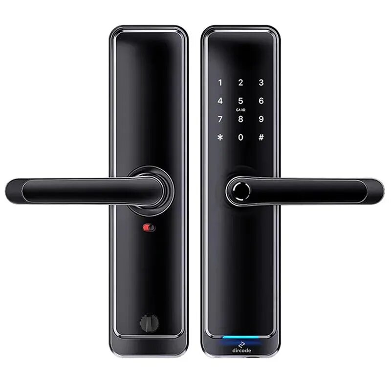 Электронный замок на дверь Dircode М701 на входную дверь, цвет черный, TTLock, бэксет 70 мм