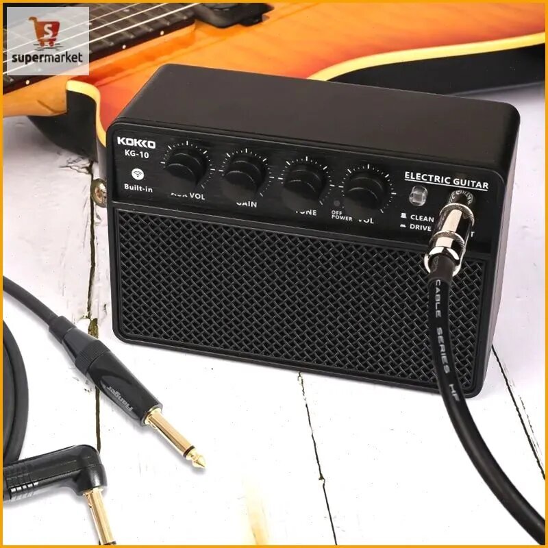 KOKKO KG-10 Electric Guitar Combo Amplifier Black Portable