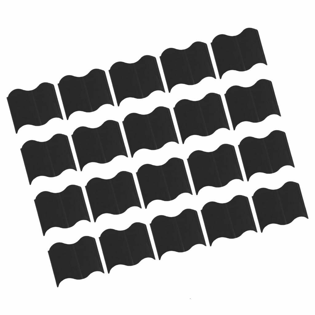 Пластиковый садовый забор, Черный