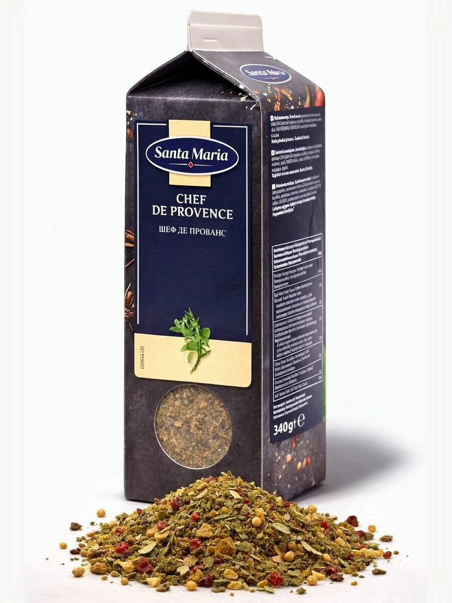 Приправа Santa Maria Шеф де Прованс 340 г смесь прованских трав и специй для мяса, салатов, соусов и гриля