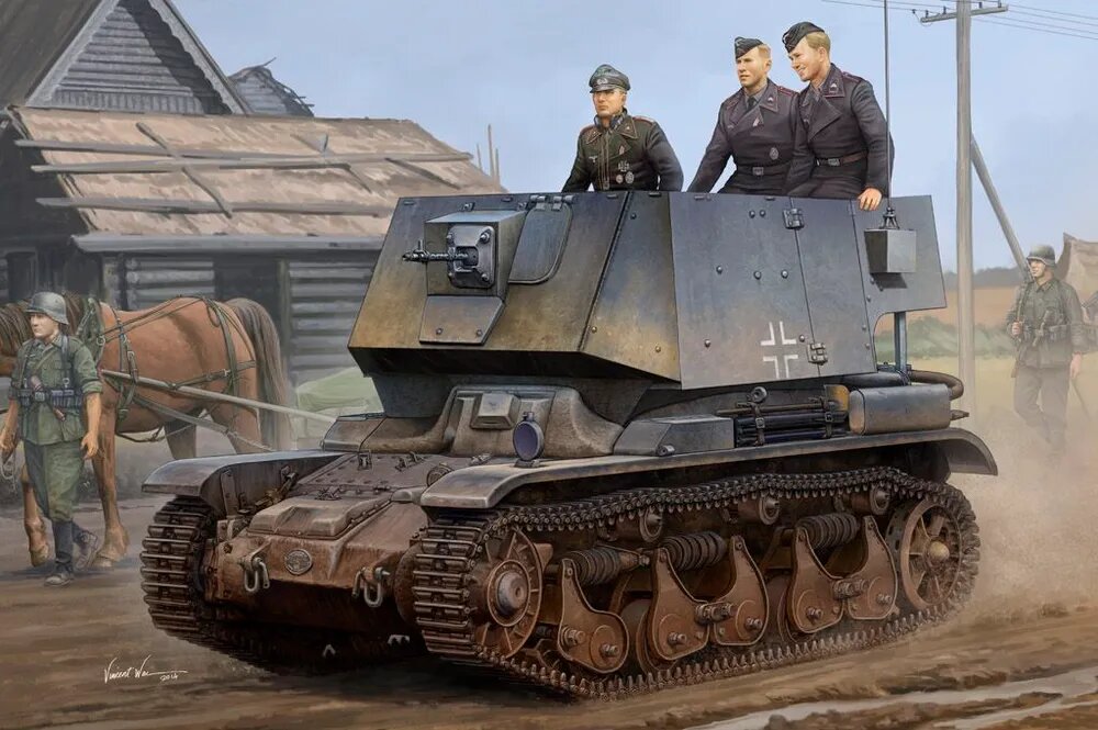 1/35 Немецкая командная машина Pz. Kpfw.35 R 731(f). Сборочная модель