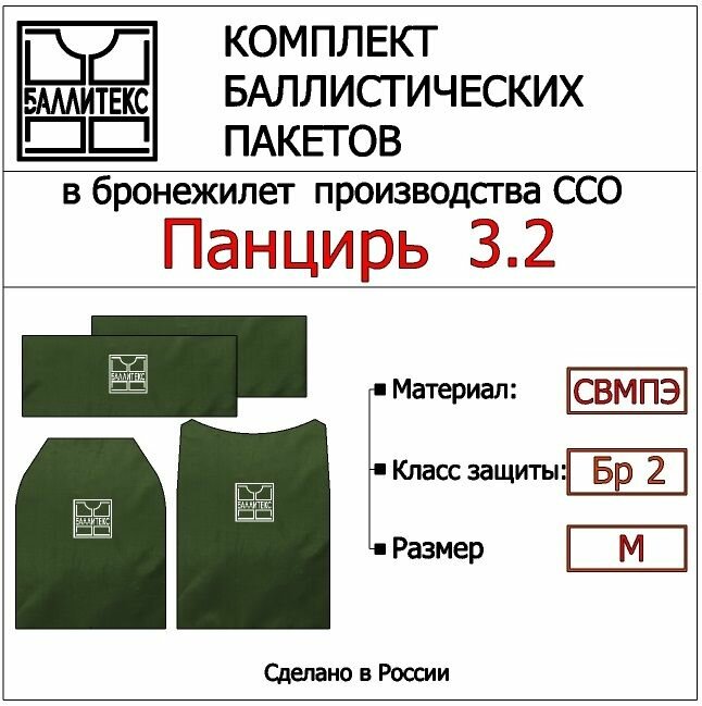 Баллистика панцирь 3.2 ( М ), Бр2