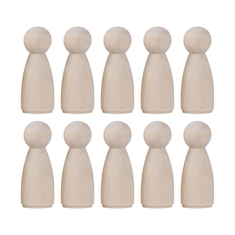Деревянные куклы-колышки, цвет woman 65mm