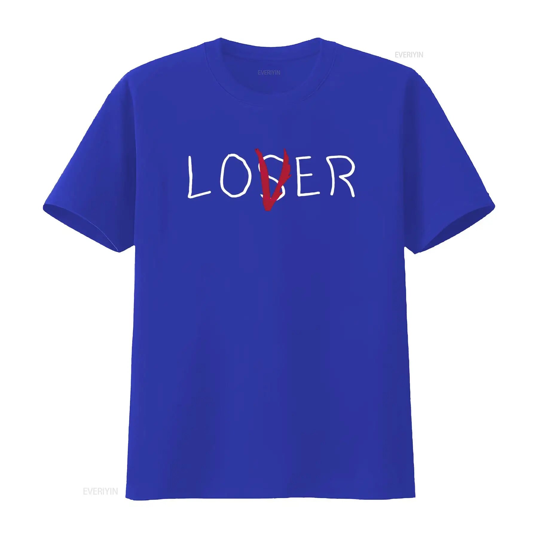 EWERIYIN Loser Lover темная футболка из хлопка Синий, М, Blue