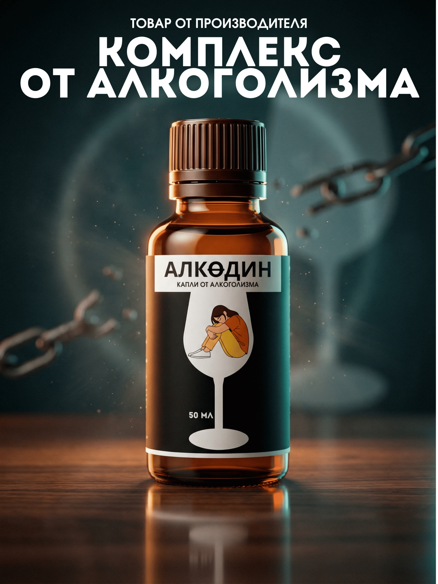 Капли для взрослых Алкодин, отказ от алкоголя, натуральный состав, 5 шт, по 50 мл